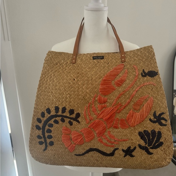 kate spade | Bags | Kate Spade Reyna Cape Cod Straw Tote Vintage And ...